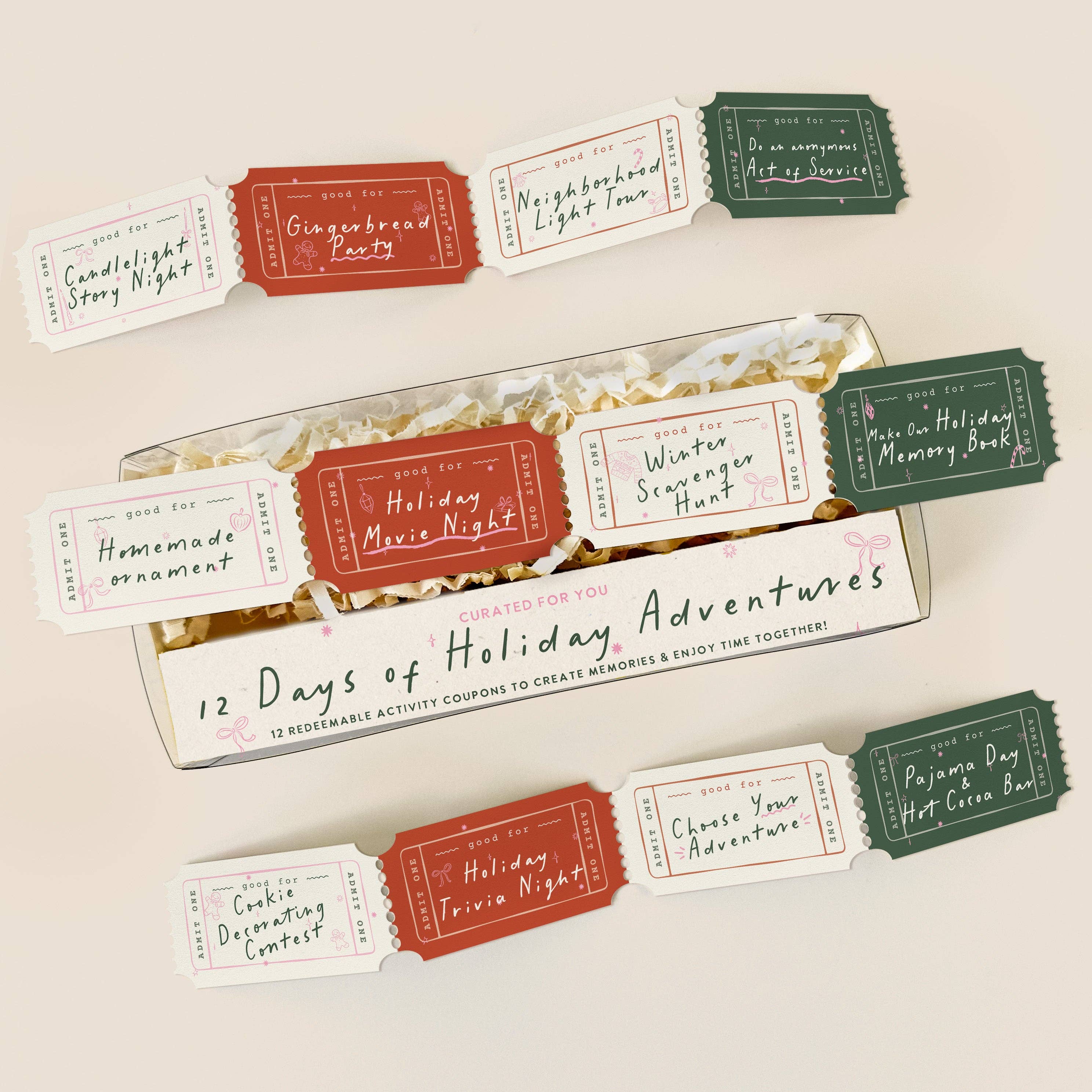 Curated for You Gifts - Kids Christmas Advent Activity Set – Holiday ...