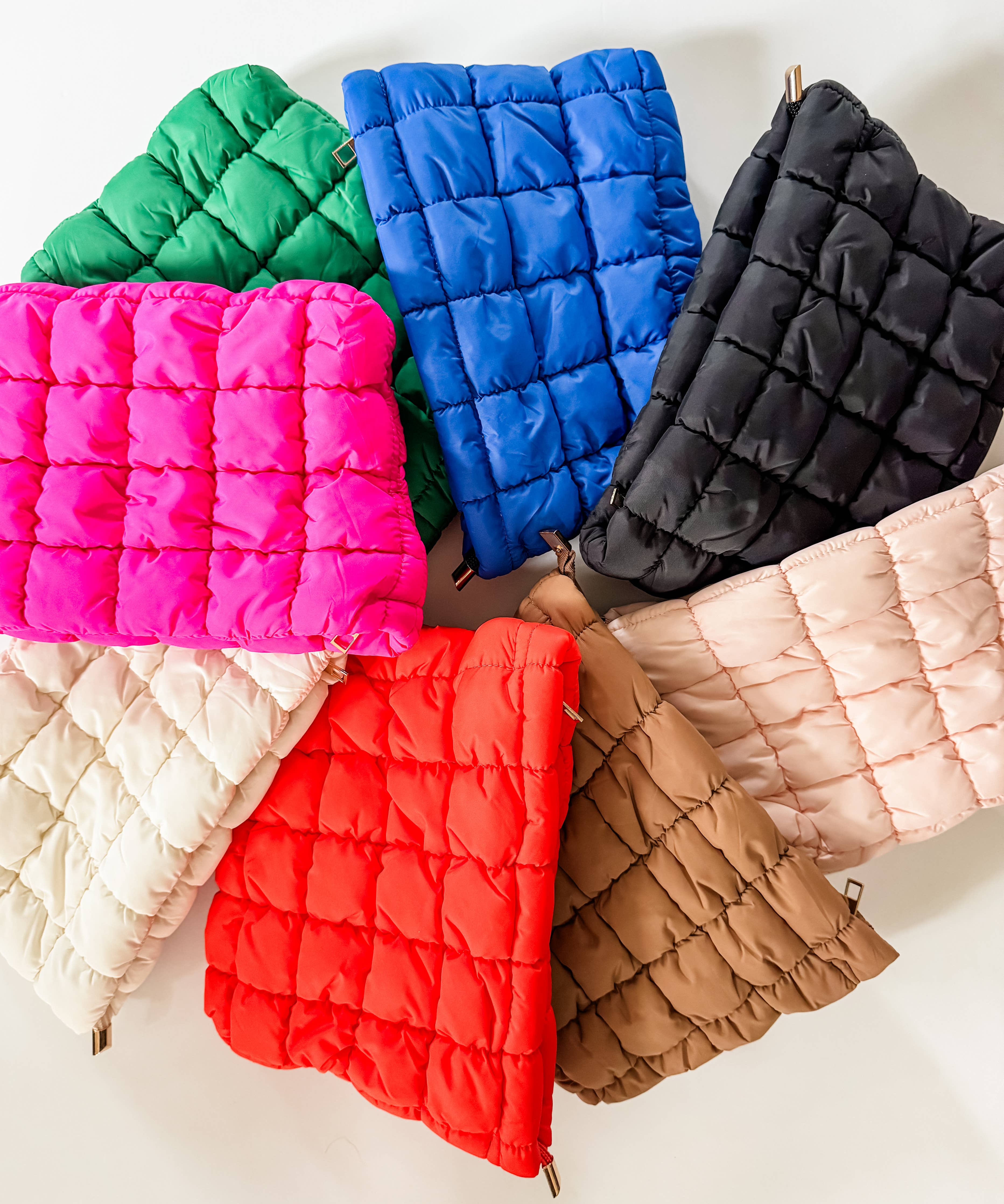 Mugsby - Quilted Puffer Makeup Bag Cosmetic Travel Pouch - Genterie ...